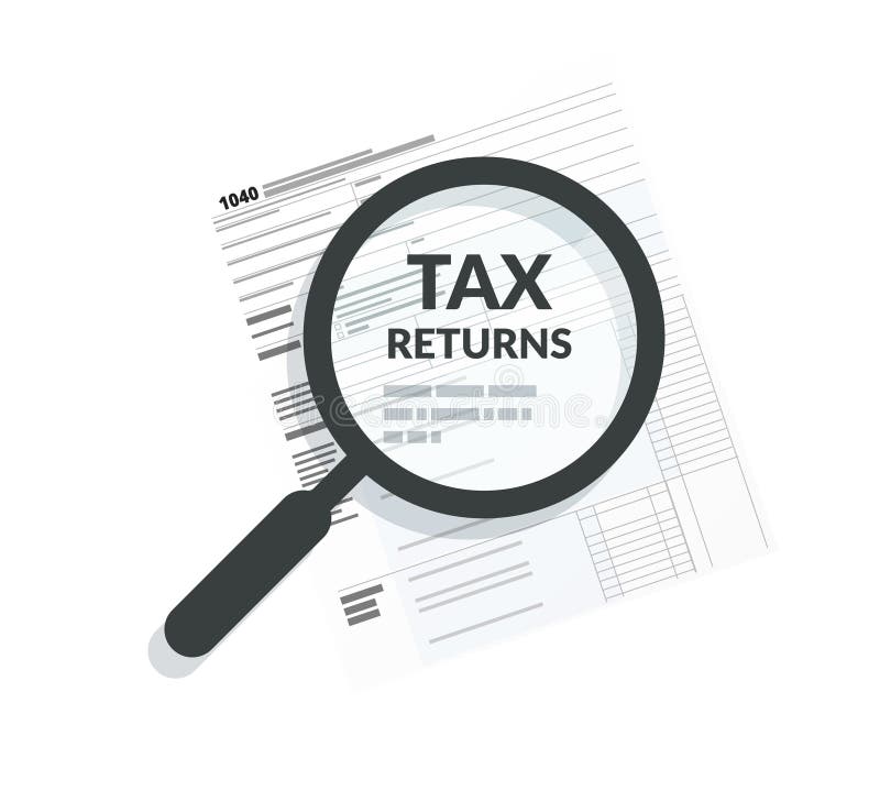 Tax Return Scrutiny - Icon editorial image. Illustration of savings ...