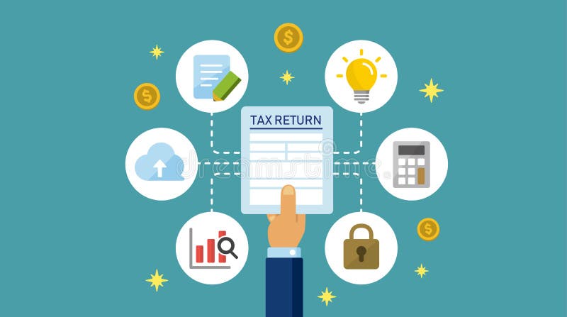 Submit Document / Correct Document / Trusted Document Icon Stock Vector - Illustration of flat ...