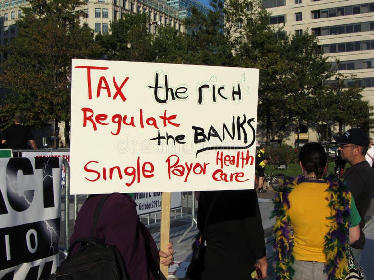 Tax the Rich editorial image. Image of economy, occupy - 21499285