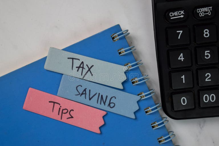 Tax Saving Tips Text on Sticky Notes Isolated on Office Desk Stock ...