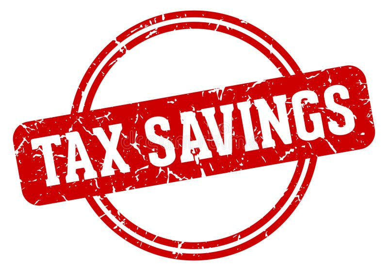 Tax savings stamp stock vector. Illustration of badge - 365330219