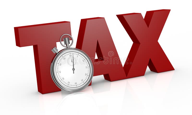Tax time stock illustration. Illustration of concept - 23806879