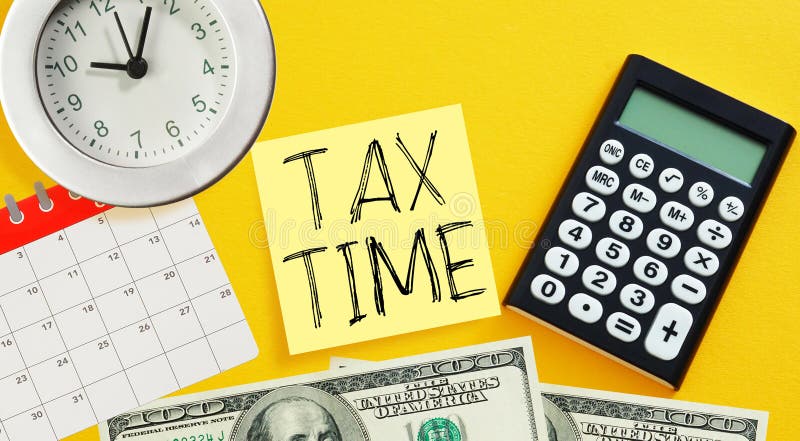 Tax Time As Business and Financial Concept Stock Photo - Image of ...
