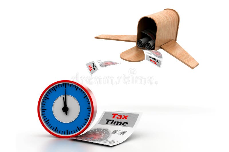 Tax time concept stock illustration. Illustration of publish - 47761281