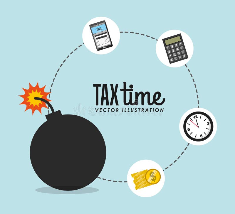 Tax time design stock illustration. Illustration of design - 64330113