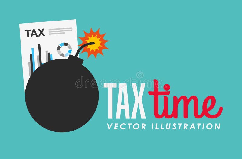 Tax time design stock illustration. Illustration of season - 64330407