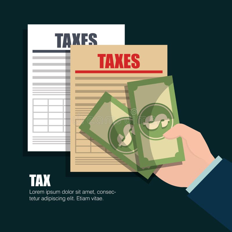 Tax time design stock illustration. Illustration of refund - 70524846