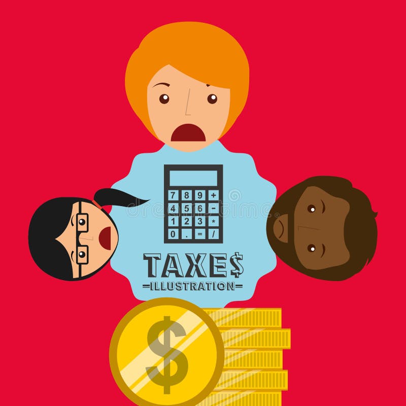 Tax time design stock vector. Illustration of graphic - 64224778