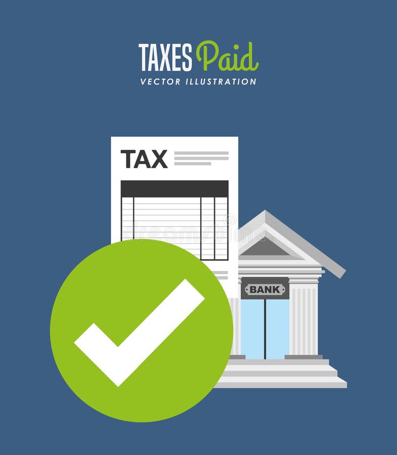 Tax time design stock vector. Illustration of isolated - 64224876