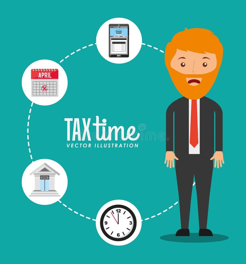 Tax time design stock vector. Illustration of financial - 64224968