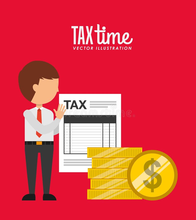 Tax time design stock vector. Illustration of finance - 64225069