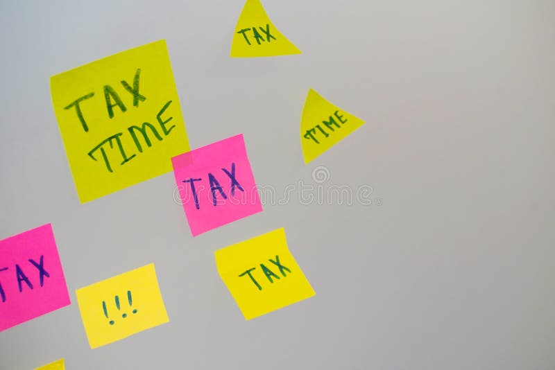 Tax Time - Notification of the Need To File Tax Returns Stock Photo ...