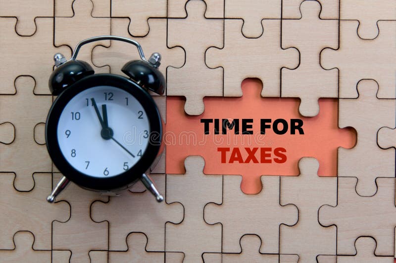 Tax Time Puzzle stock photo. Image of form, accounting - 331620970