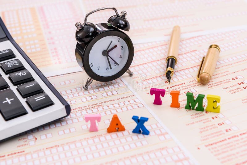 `Tax Time` Text on Individual Australian Tax Form Stock Image - Image ...