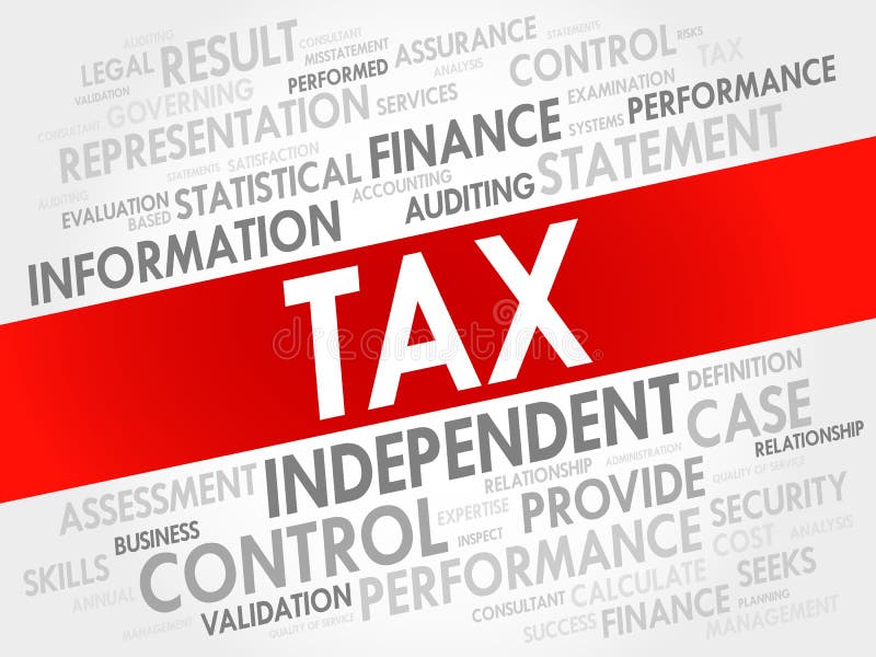 TAX word cloud stock illustration. Illustration of finance - 207129668