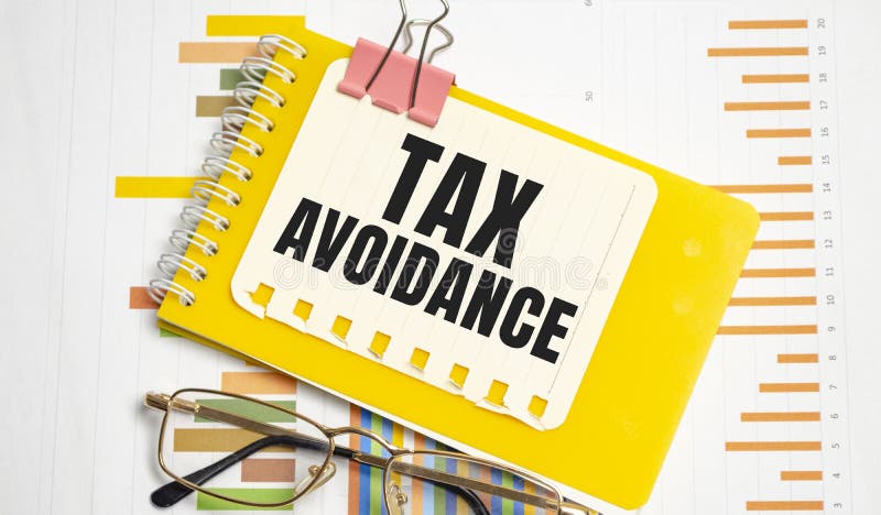 Taxes Avoidance Words and Green Laptop Button Stock Photo - Image of ...