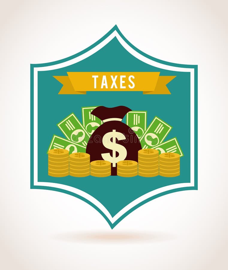 Taxes design stock vector. Illustration of government - 44930178