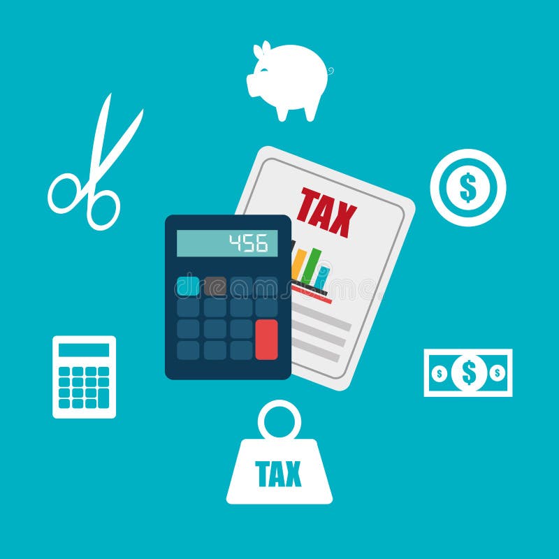 Taxes design. stock vector. Illustration of million, taxes - 52200848