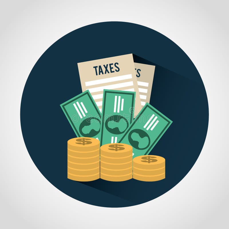 Taxes icon stock vector. Illustration of icon, paid, taxes - 51371279