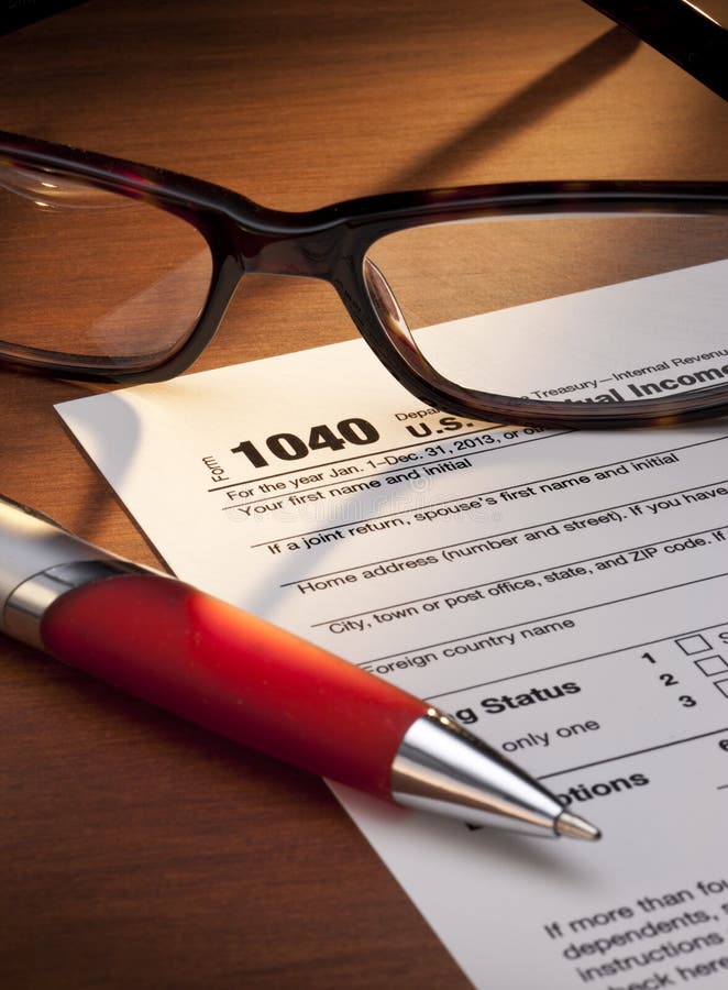 Taxes Tax 1040 Return Form editorial stock photo. Image of returns ...