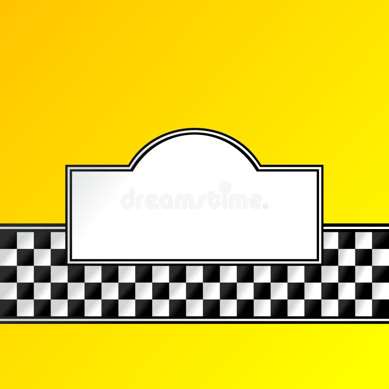 Taxi stripe stock vector. Illustration of yellow, background - 16756571