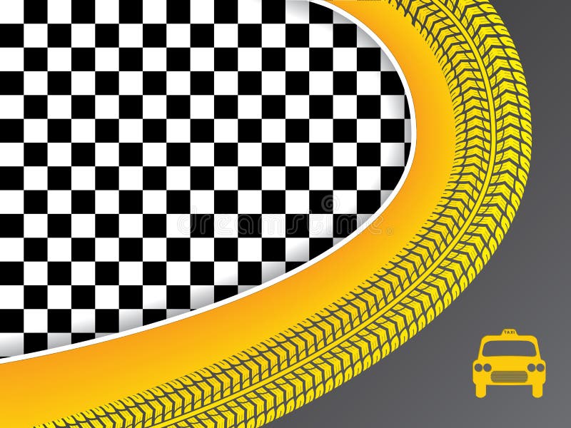 Taxi stripe stock vector. Illustration of yellow, background - 16756571