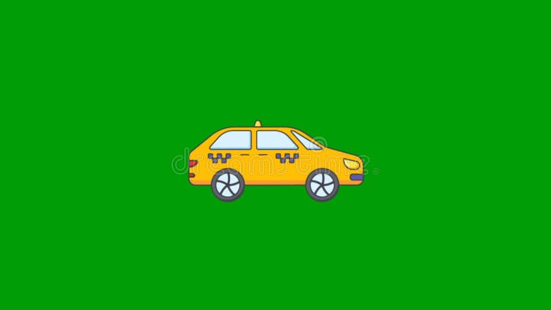 Taxi Animation Green Screen Stock Footage - Video of fuel, trip: 271478368