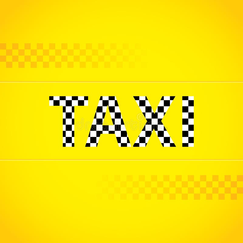 Taxi Background Design With Tire Treads Stock Illustration ...
