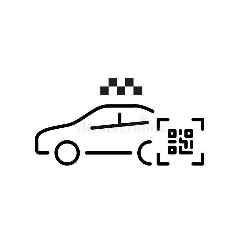 Taxi Booking App. Using Qr Code. Pixel Perfect Icon Stock Vector ... Taxi Booking App. Using Qr Code. Pixel Perfect Icon Stock Vector ...