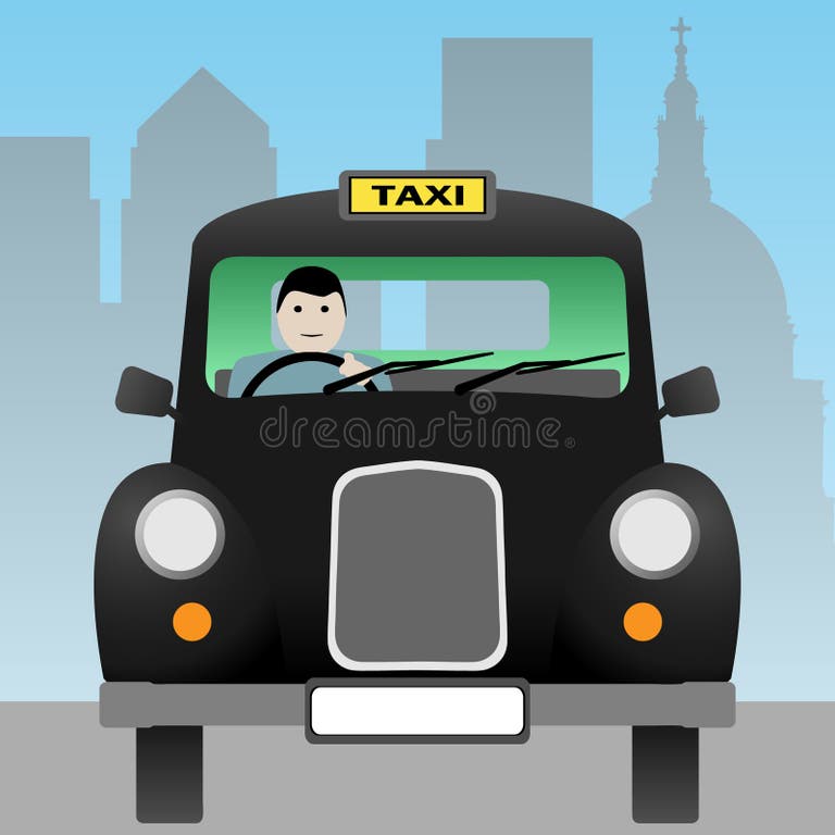 Black Taxi Cab London Stock Illustrations – 463 Black Taxi Cab London ...