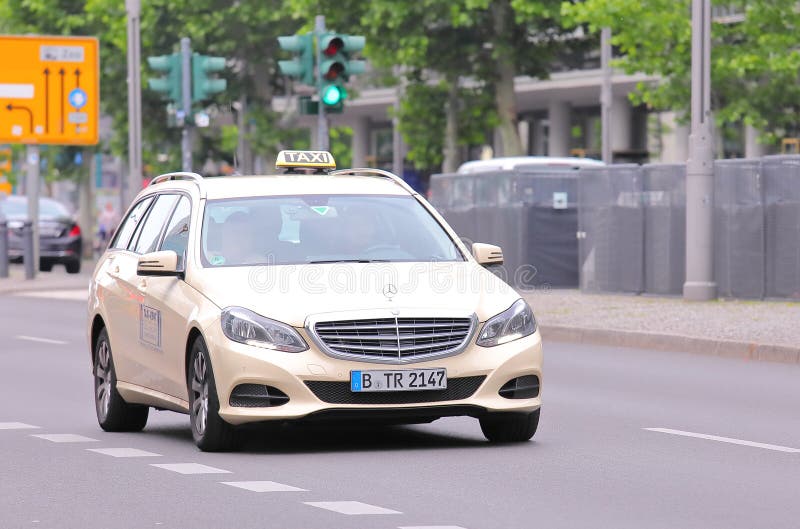German Taxi Cab Berlin editorial image. Image of stand - 118878265