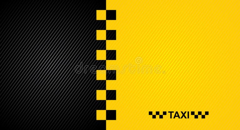 Yellow Taxi Checkerboard Pattern Stock Illustrations – 248 Yellow Taxi ...