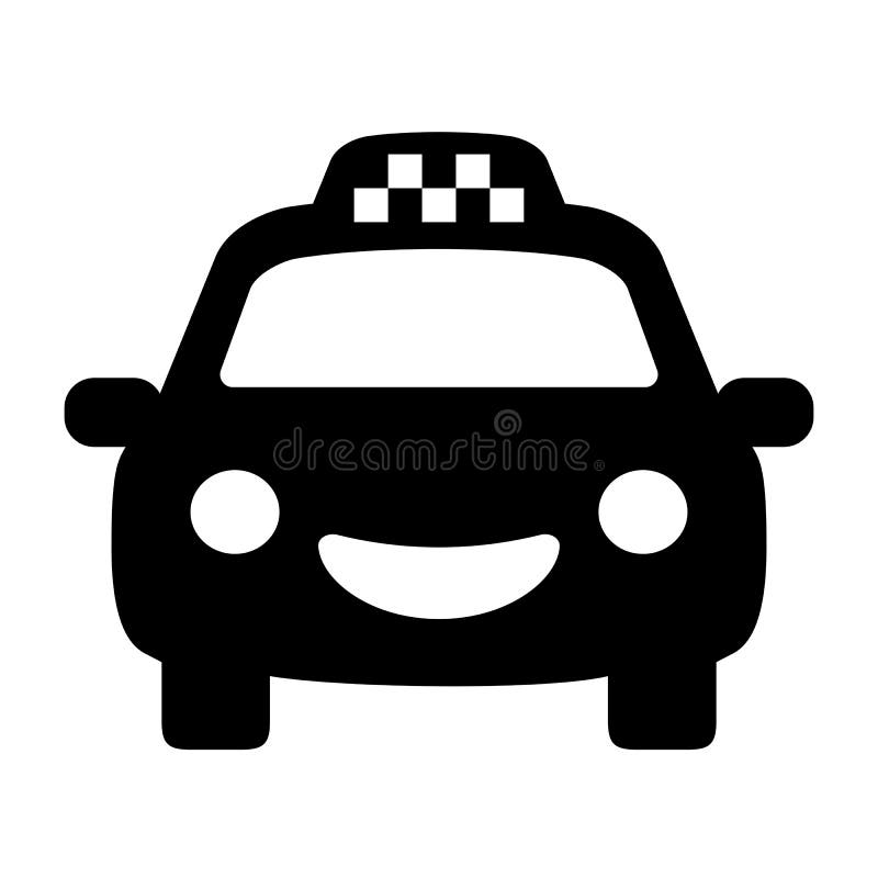 Taxi cab vector icon stock vector. Illustration of icon - 184217849