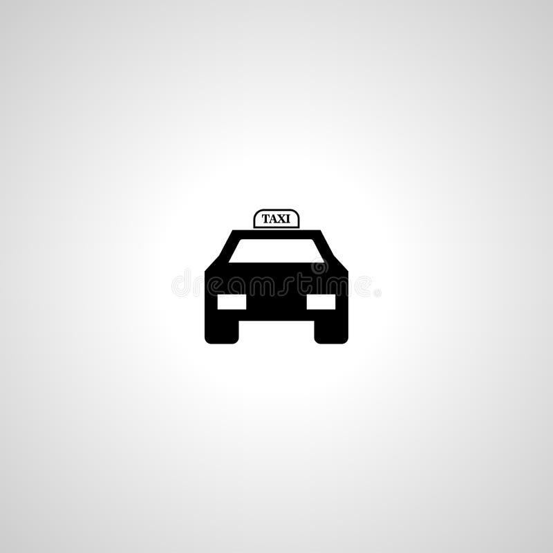 Taxi Car Sign. Taxi Isolated Simple Icon Stock Vector - Illustration of ...