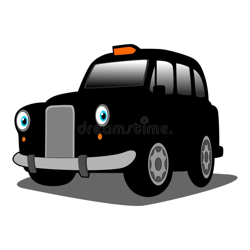 Taxi cartoon stock vector. Illustration of vehicle, funny - 259947948