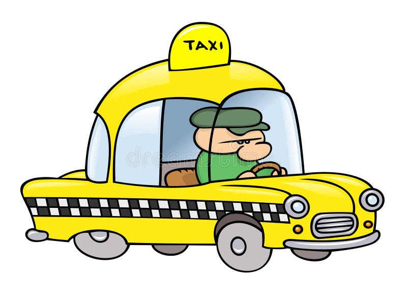 Taxi Driver in Uniform Peaked Cap Stock Vector - Illustration of ...