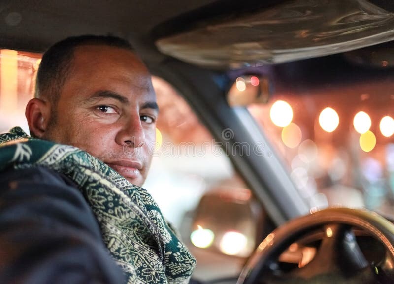 Taxi driver editorial photography. Image of wheel, arabic - 37349537