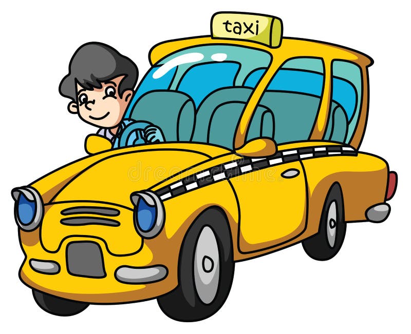 Taxi Driver stock vector. Illustration of ride, driver - 47879324