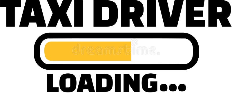 Taxi driver Loading stock vector. Illustration of taxifahrer - 107201754