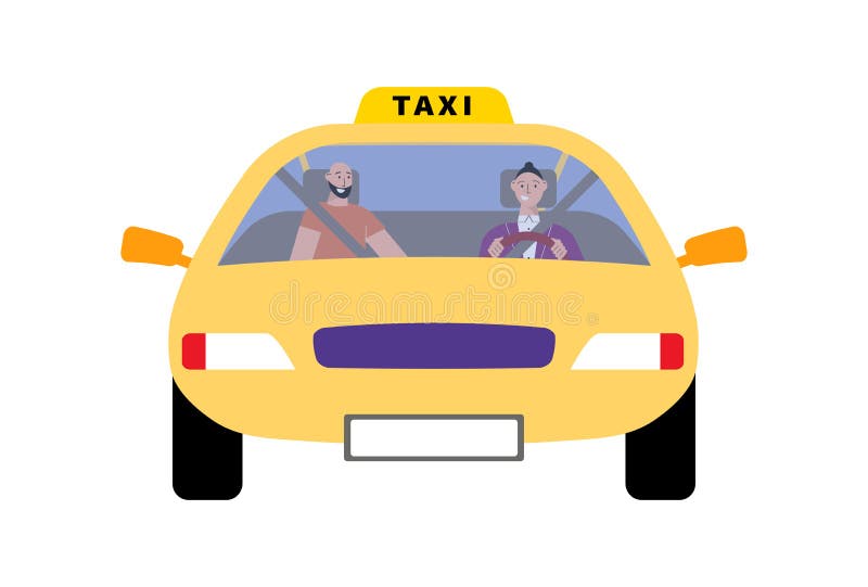 Taxi Flat Icon stock vector. Illustration of design - 203588399