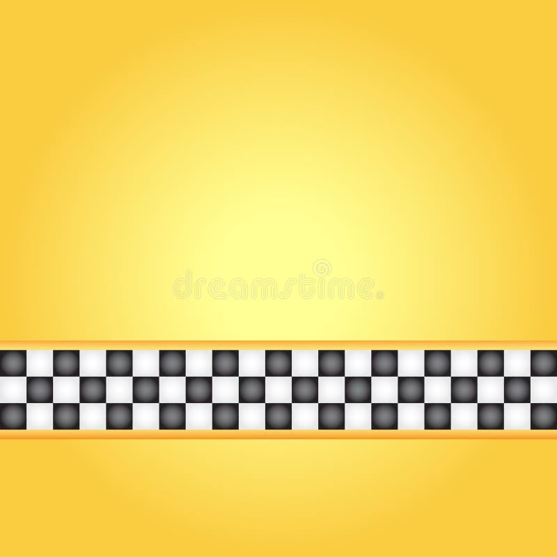 Taxi stripe stock vector. Illustration of yellow, background - 16756571