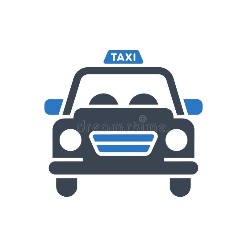 Taxi Front Icon stock vector. Illustration of front - 361528974