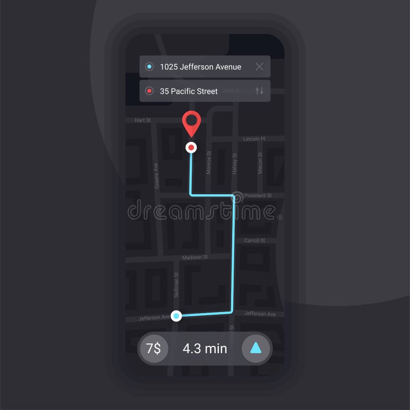 Road Map Gps Dark Stock Illustrations – 802 Road Map Gps Dark Stock ...