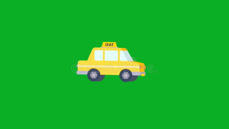Taxi Animation Green Screen Stock Footage - Video of fuel, trip: 271478368