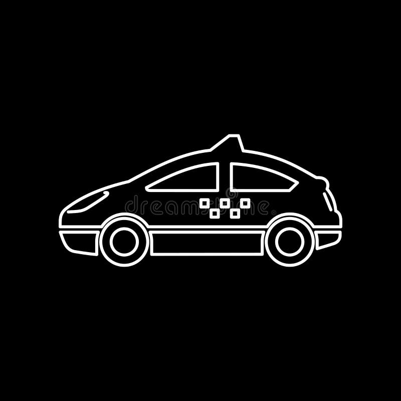 Taxi Icon Car Simple Flat Vector Illustration Stock Vector ...