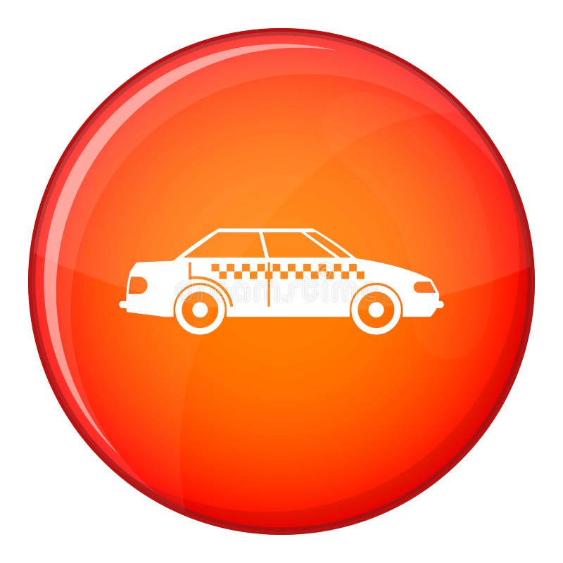 Taxi icon, flat style stock vector. Illustration of graphic - 82760102
