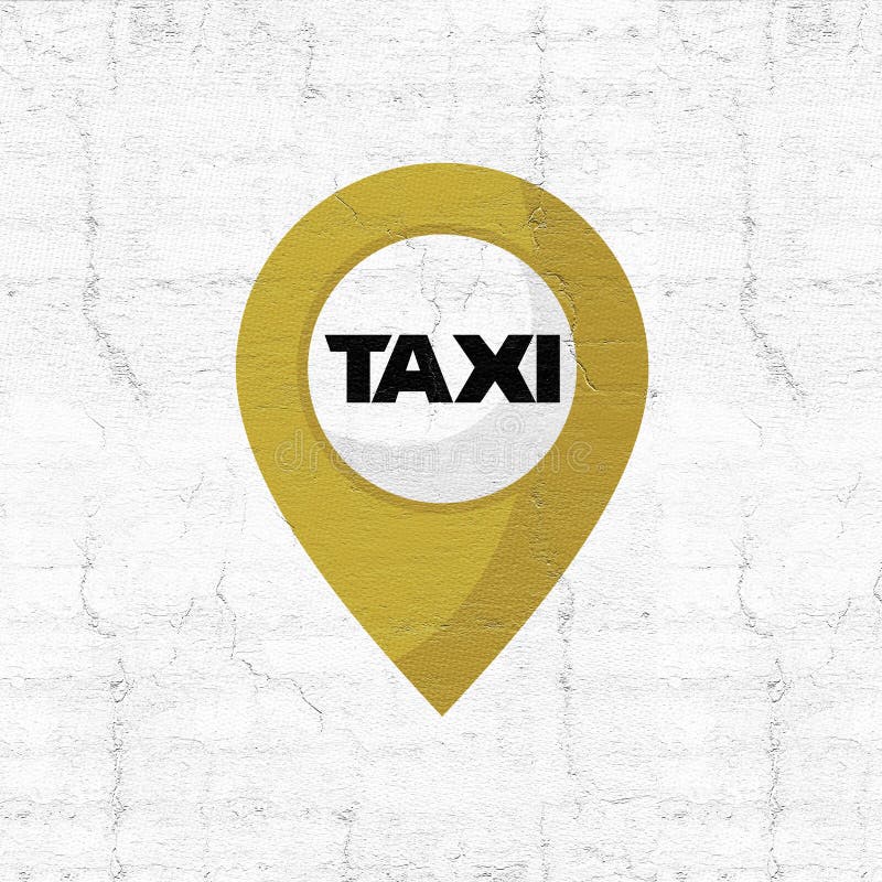 Taxi location point design stock illustration. Illustration of pointer ...