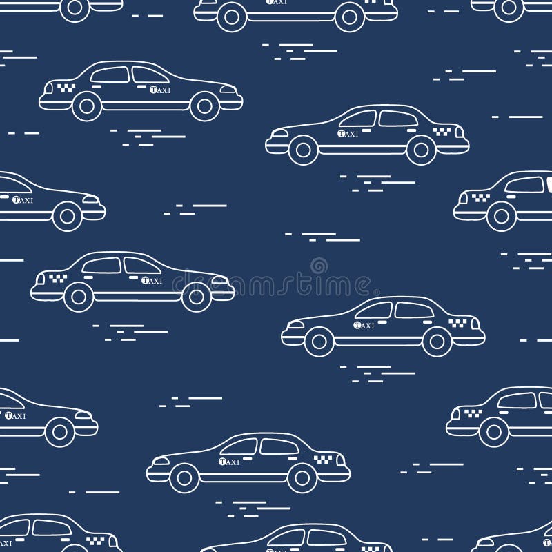 Taxi pattern. stock vector. Illustration of road, texture - 117709102