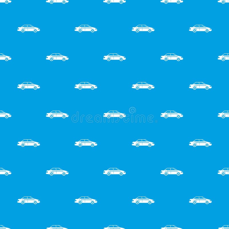 Taxi pattern seamless blue stock vector. Illustration of repeating ...