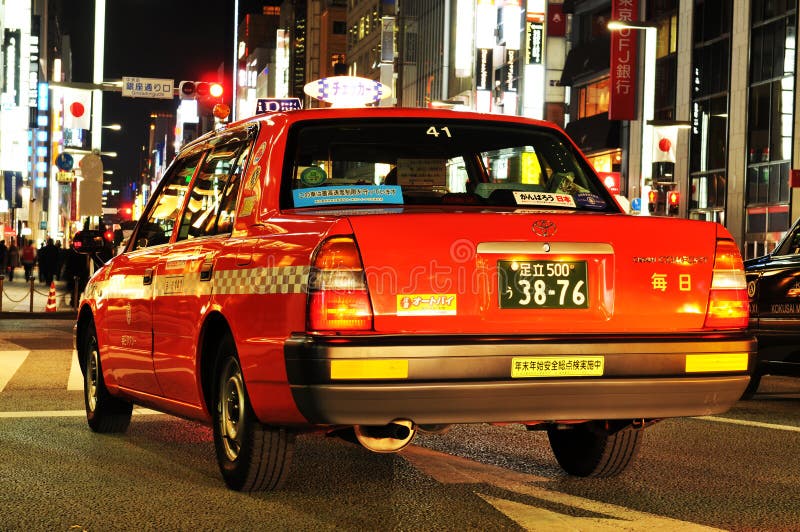 Taxi rojo foto editorial. Imagen de calle, detalle, primer - 23715261